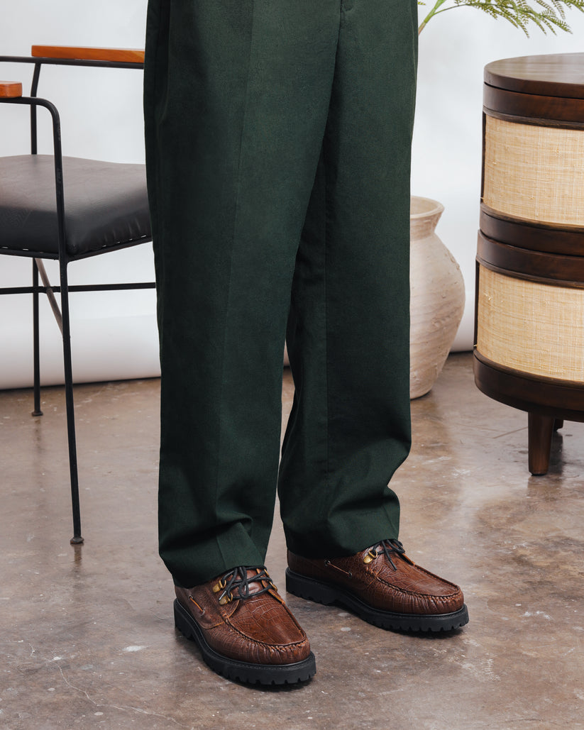 Croco Boat Shoes – Thy Roots